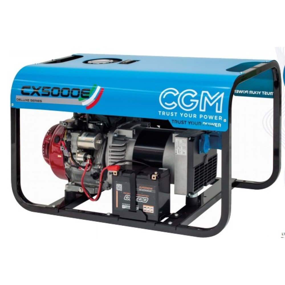 GENERATORE DI ELETTRICITA' CGM SERIE DELUXE CX DA 3000 GIRI A BENZINA DA 4,5 KW A 6,3 KW